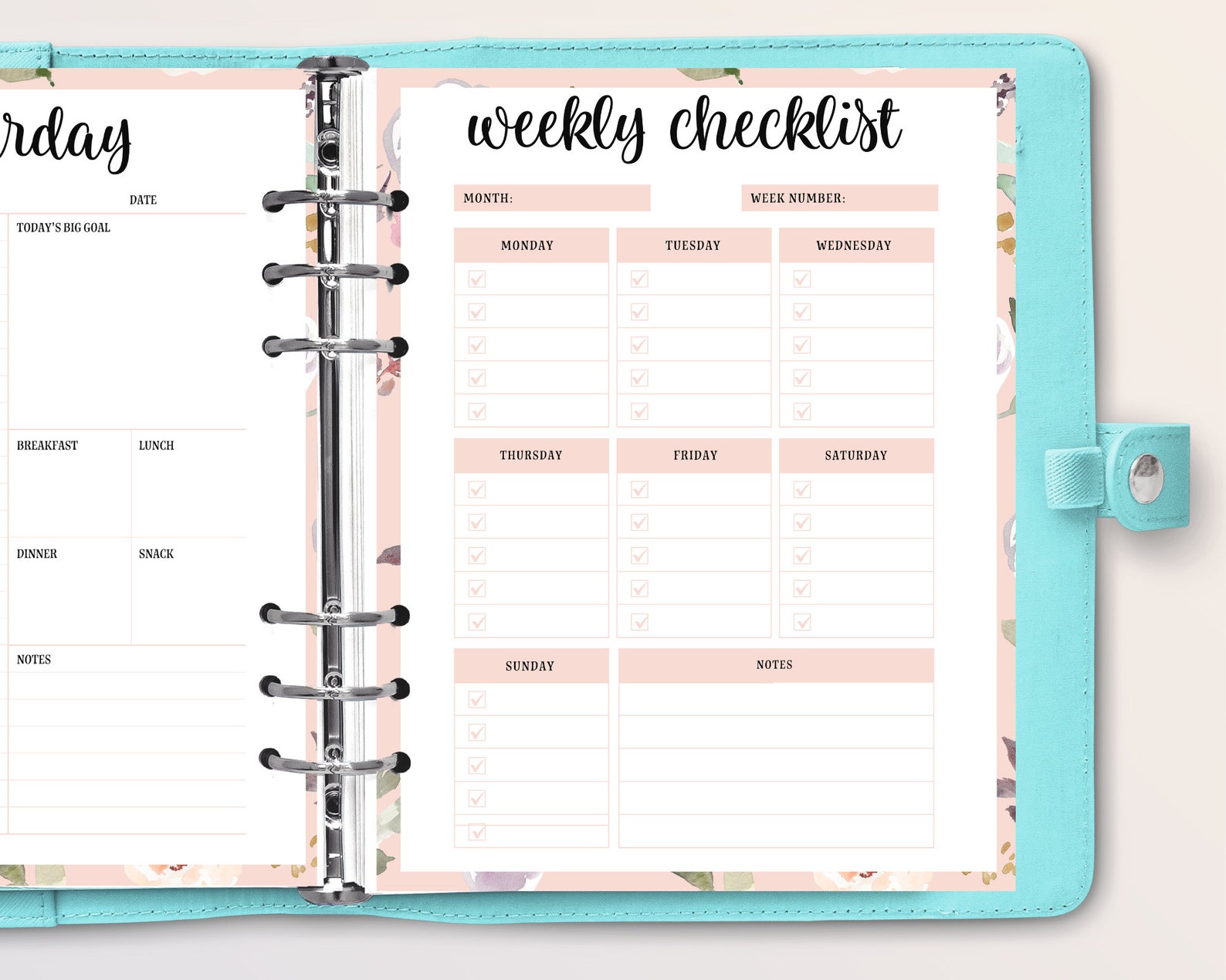 Productivity Planner Printable | Daily Weekly Monthly Tracker | Digital ...