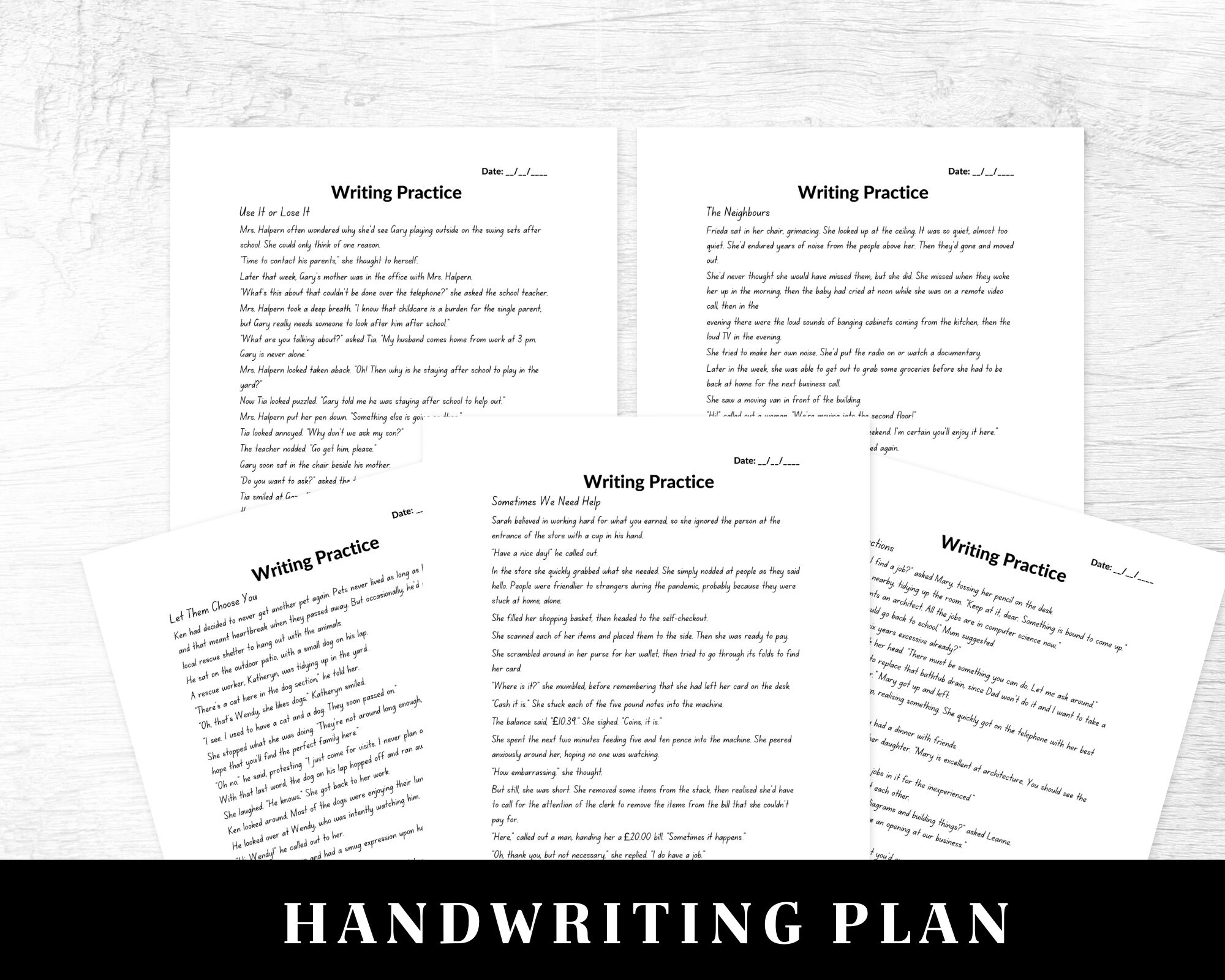 Printable Handwriting Practice Guide Neat Handwriting Etsy
