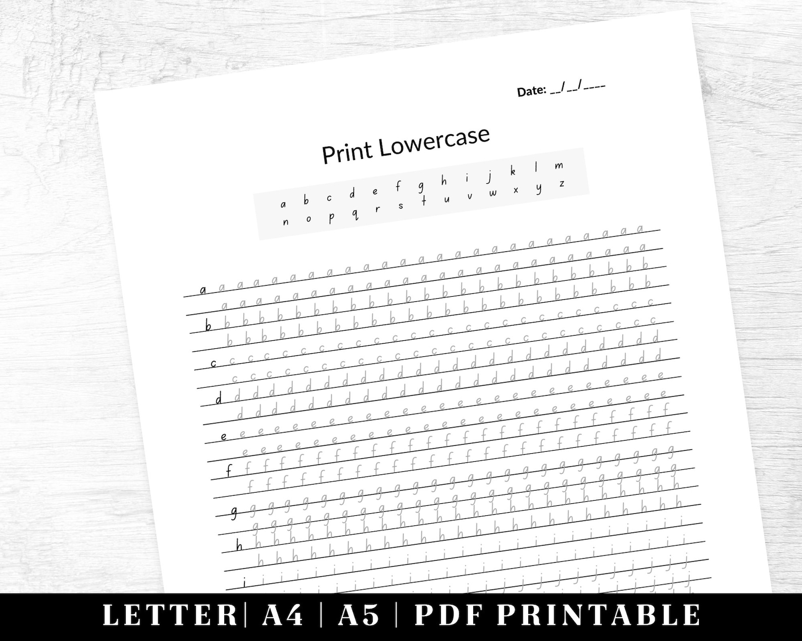 Printable Handwriting Practice Guide Neat Handwriting - Etsy