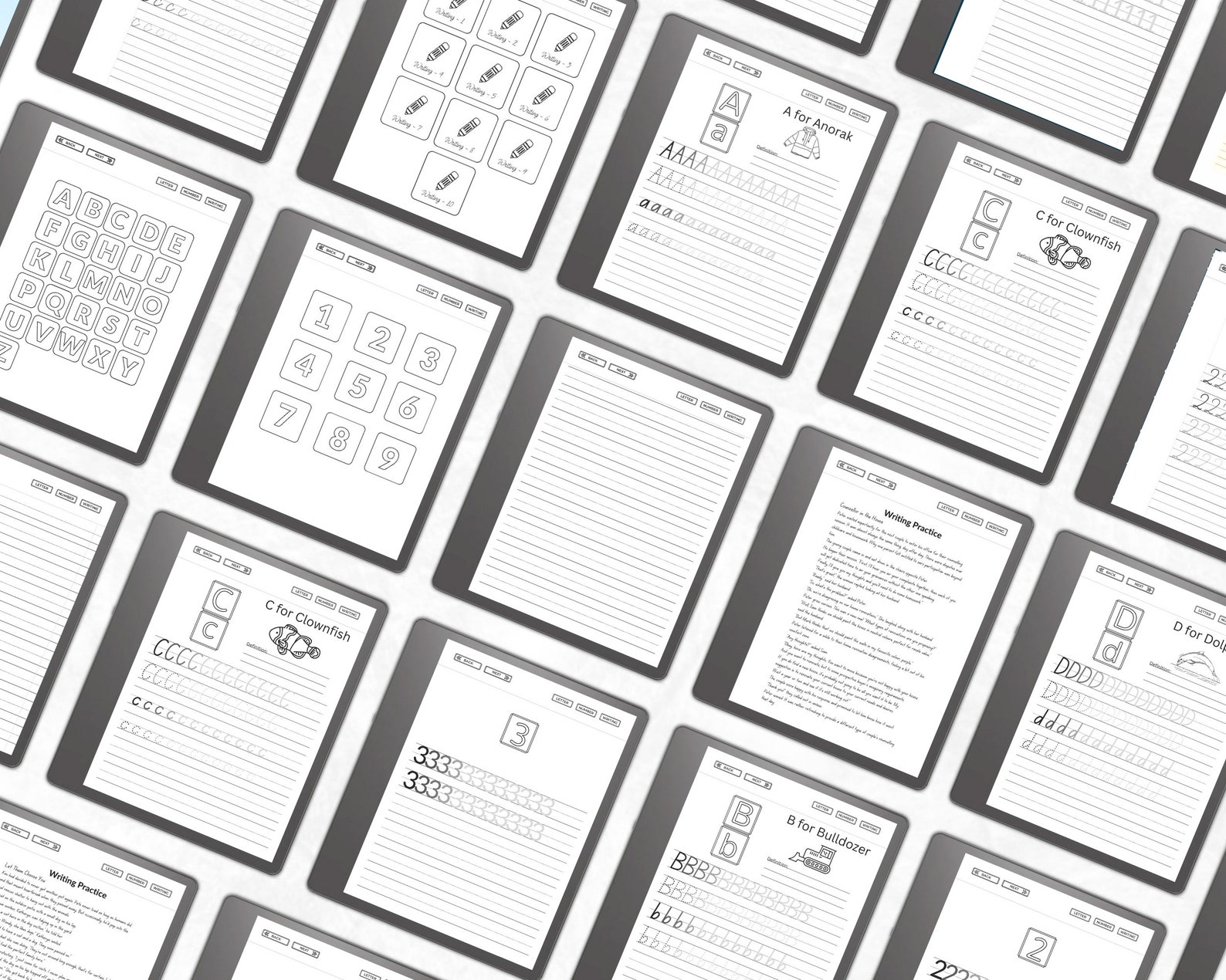 Handwriting Practice Worksheets for Kindle Scribe Kindle Scribe ...