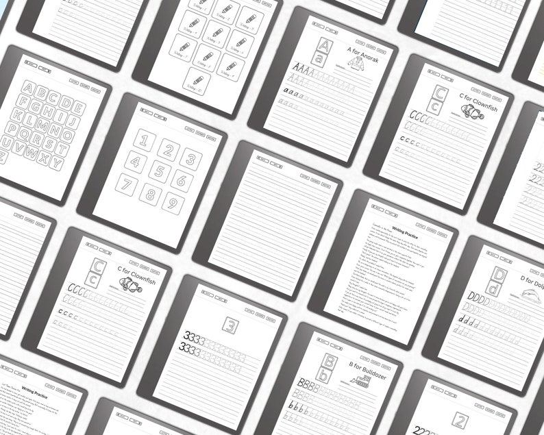 Handwriting Practice Worksheets for Kindle Scribe Kindle Scribe ...