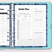 Study Planner Printable Blue & White Assignment Tracker - Etsy