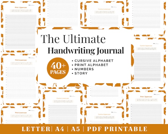 Printable Handwriting Practice Guide Neat Handwriting - Etsy