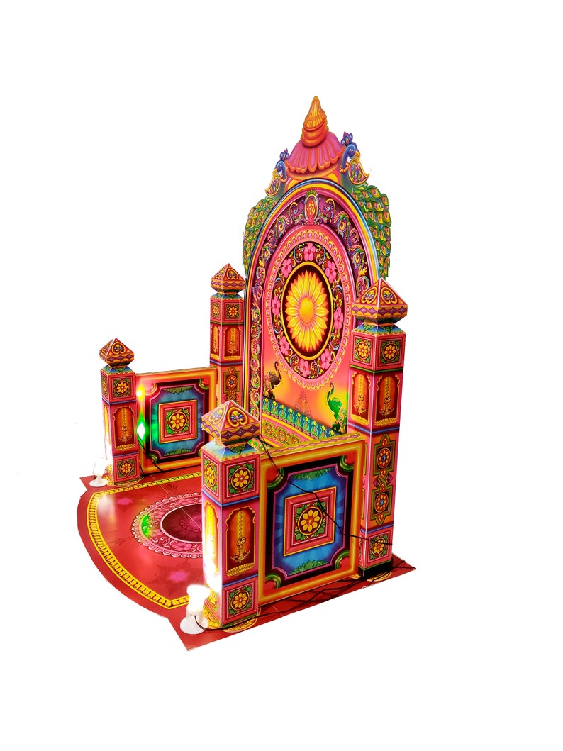 PLOUTUS - Fluorescent Makhar - Eco Friendly & Foldable, Ganpati Makhar ...