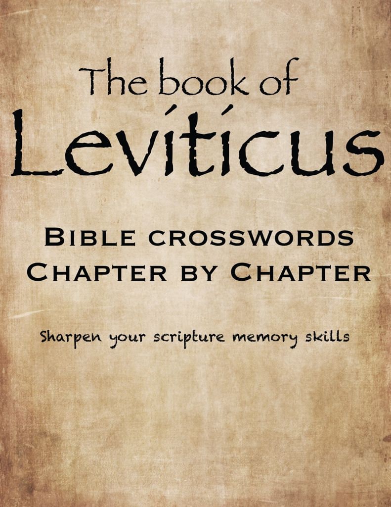 Leviticus Crossword Bible Digital Printable All Chapters - Etsy