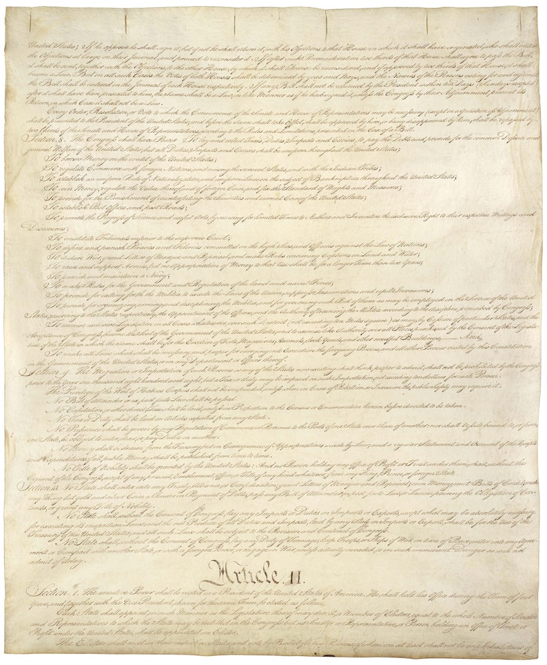 US Constitution High Resolution Image Printable Download I Large ...