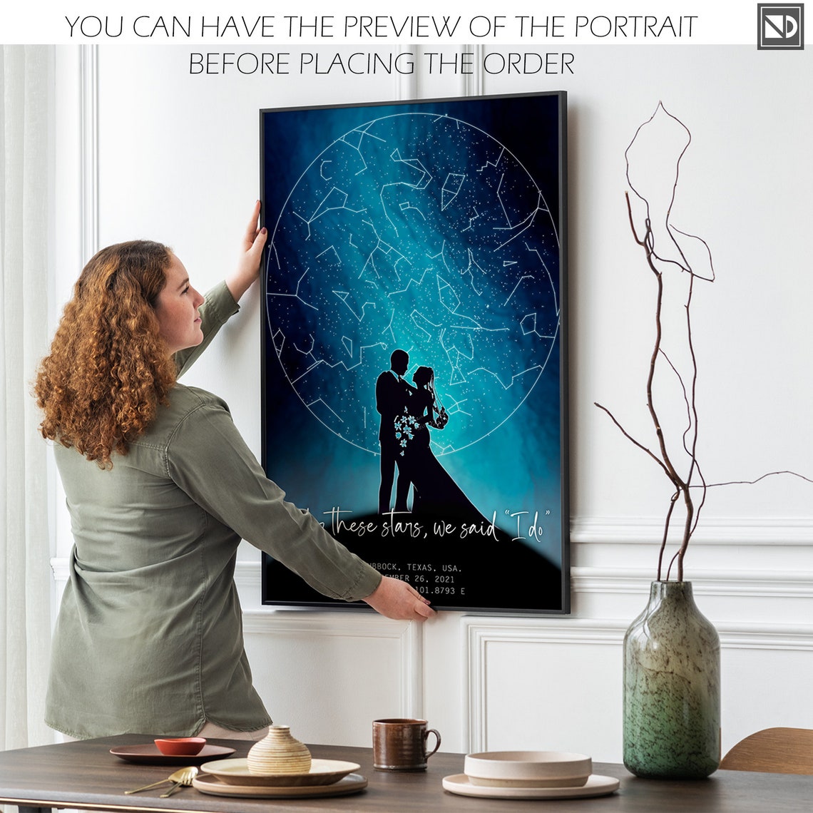 Personalised Star Map Custom Star Map Star Map by Date Star - Etsy