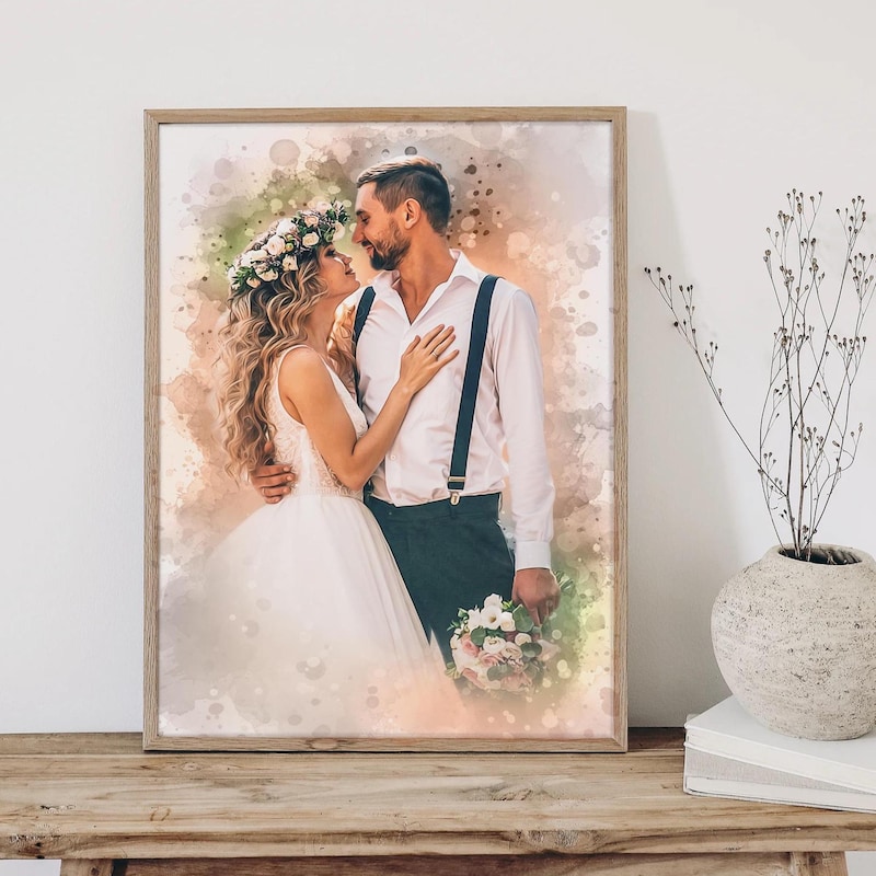 Anime Couple Portrait - Etsy