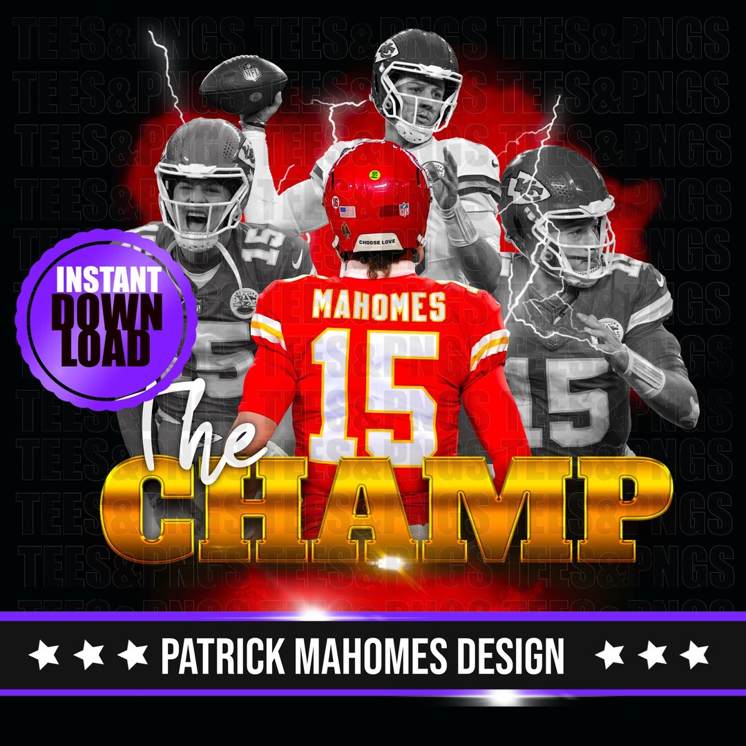 Patrick Mahomes PNG Design - Etsy