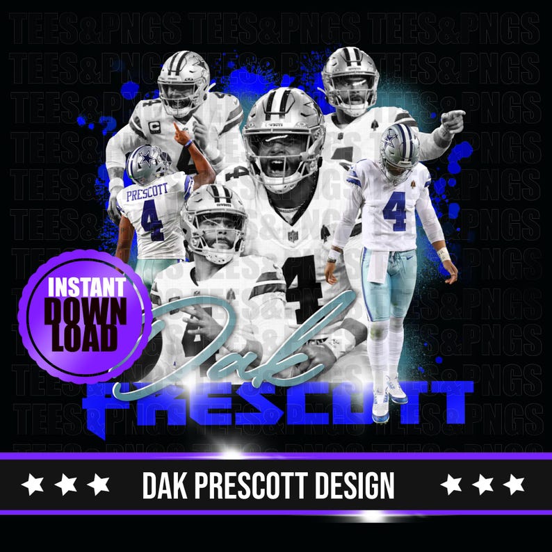 Dak Prescott Design (digital Download) - Etsy