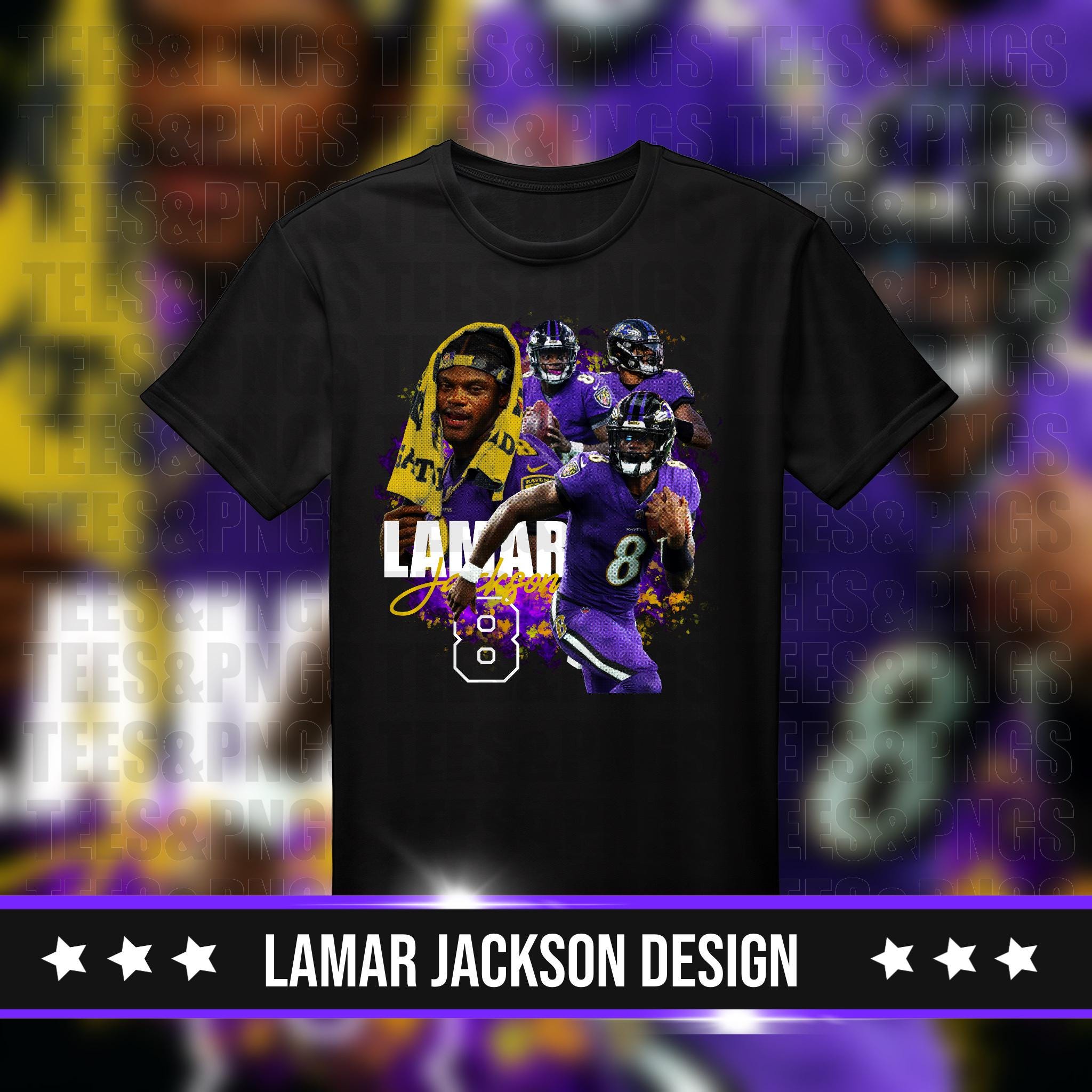 Lamar Jackson PNG Design Instant Download - Etsy