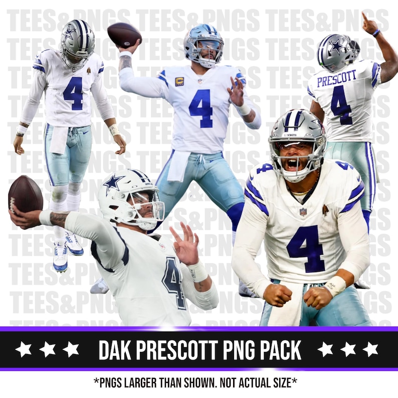 DAK Prescott PNG PACK (10) - Etsy
