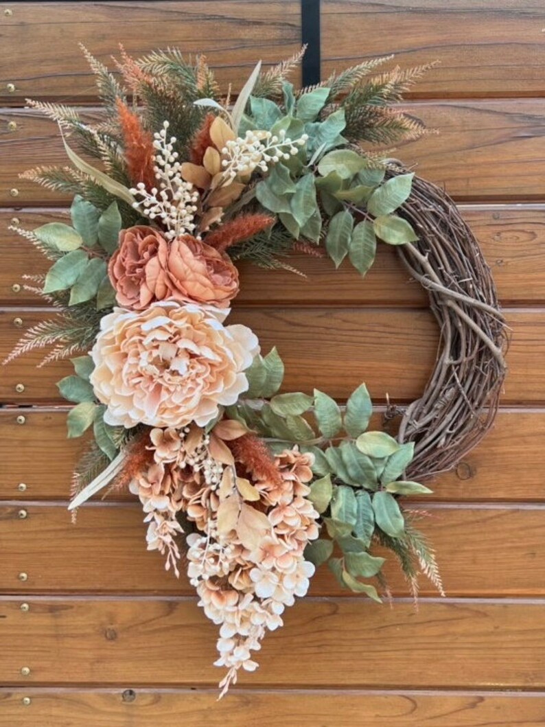 Boho Chic Collection: Farmhouse Year Round Faux Wreaths. - Etsy