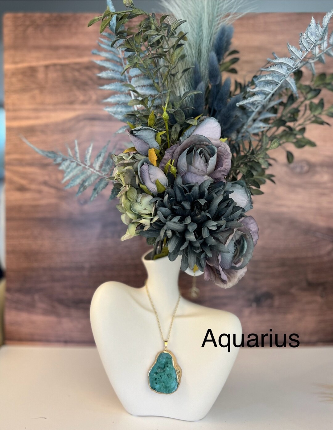 Aquarius Gift. Artificial Floral Arrangement. Ceramic - Etsy