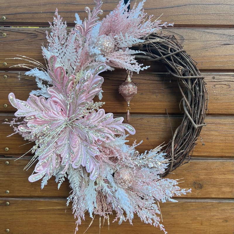 Pink Wreath - Etsy