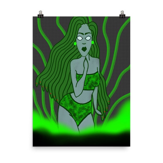 Sexy Medusa Poster Etsy