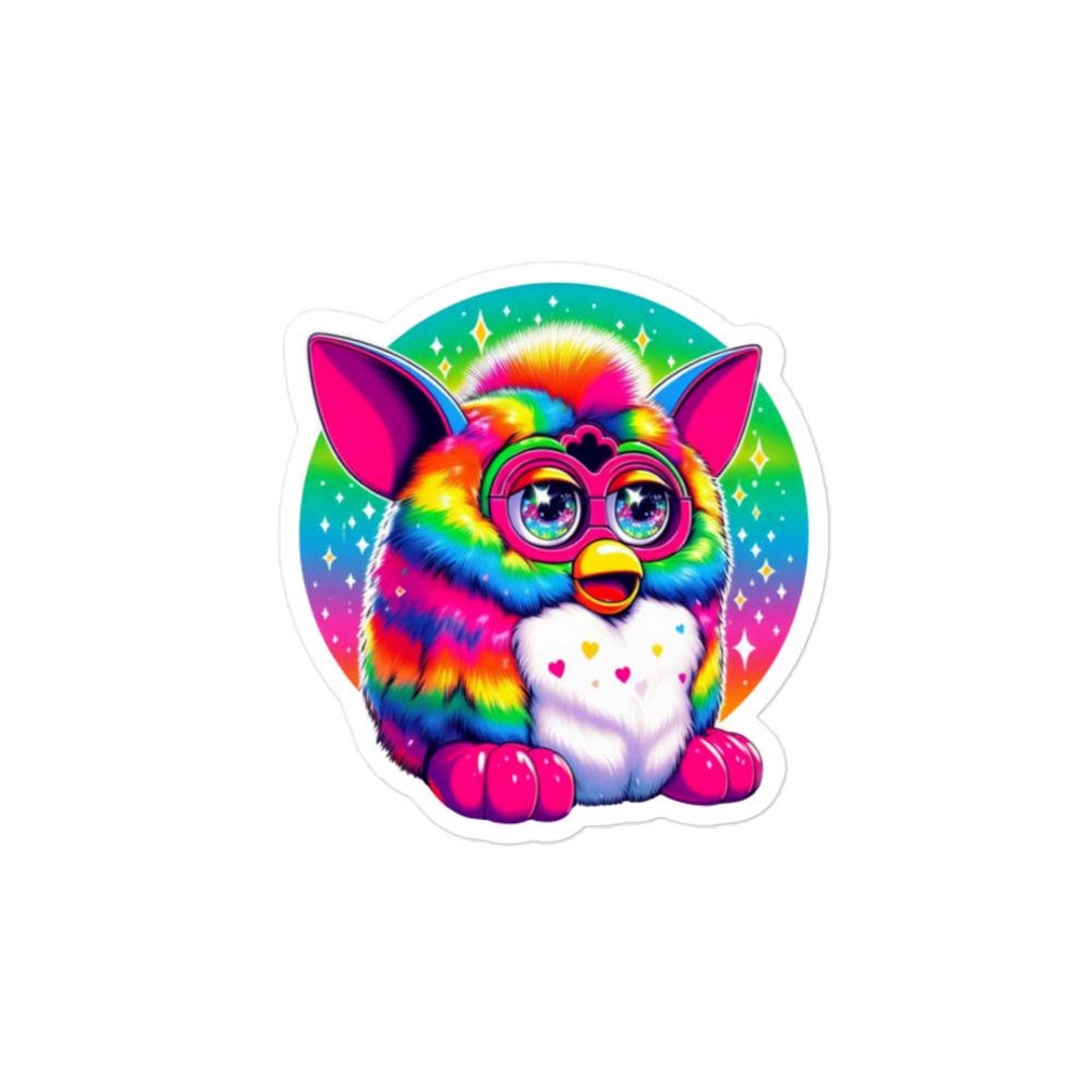 Rainbow Furby Sticker Cute 90s Nostalgia Decal Retro Colorful Furby Art ...