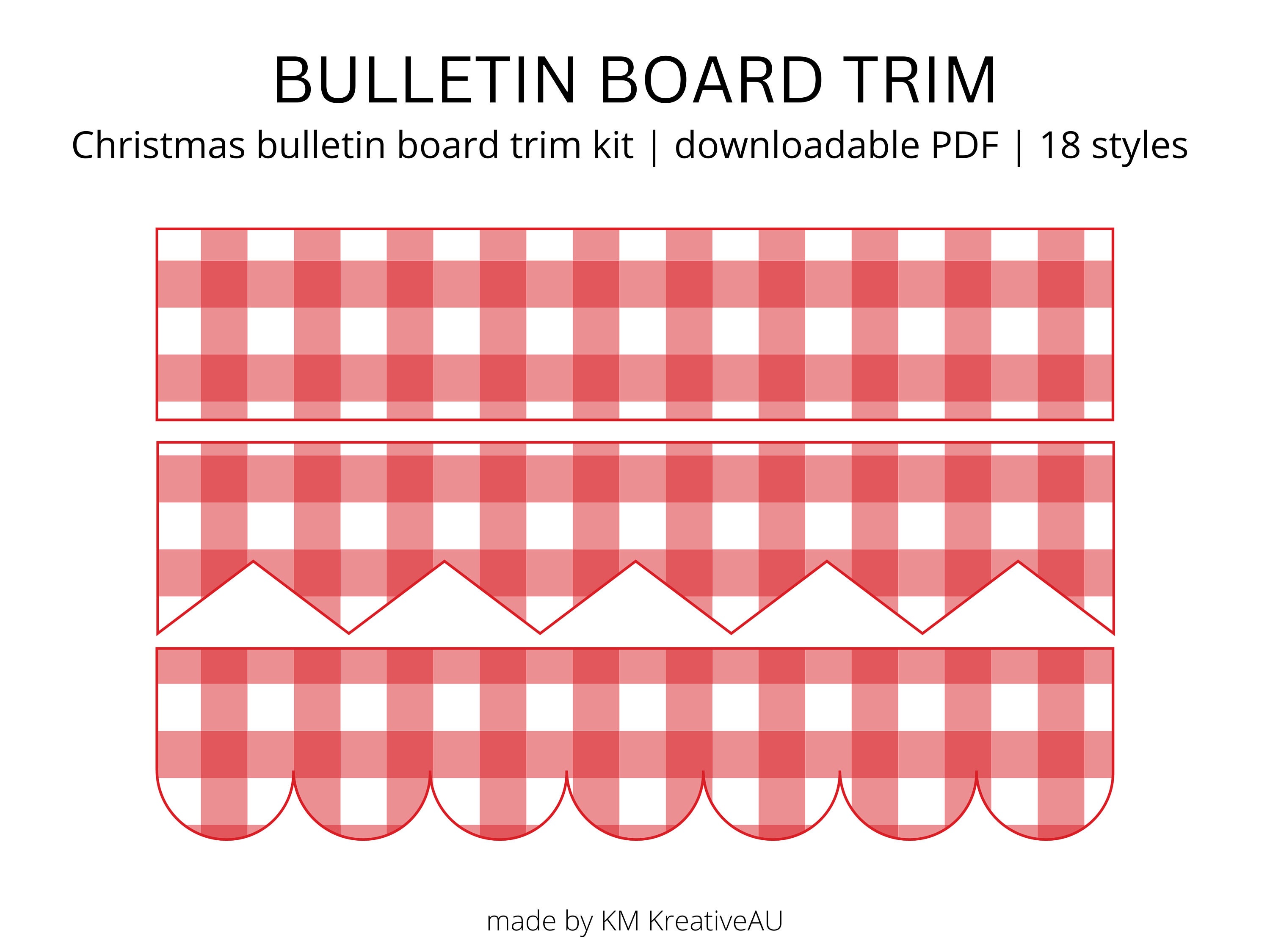 Festive Decor Trim Set, Christmas-themed Classroom Bulletin Board ...