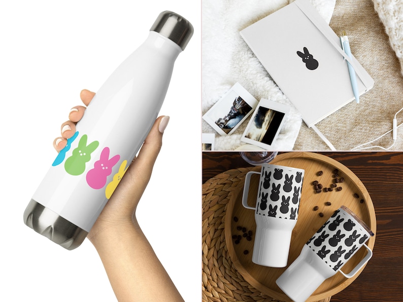 Peeps Bunny SVG Cut File, Easter Bunny Silhouette, Cricut and ...