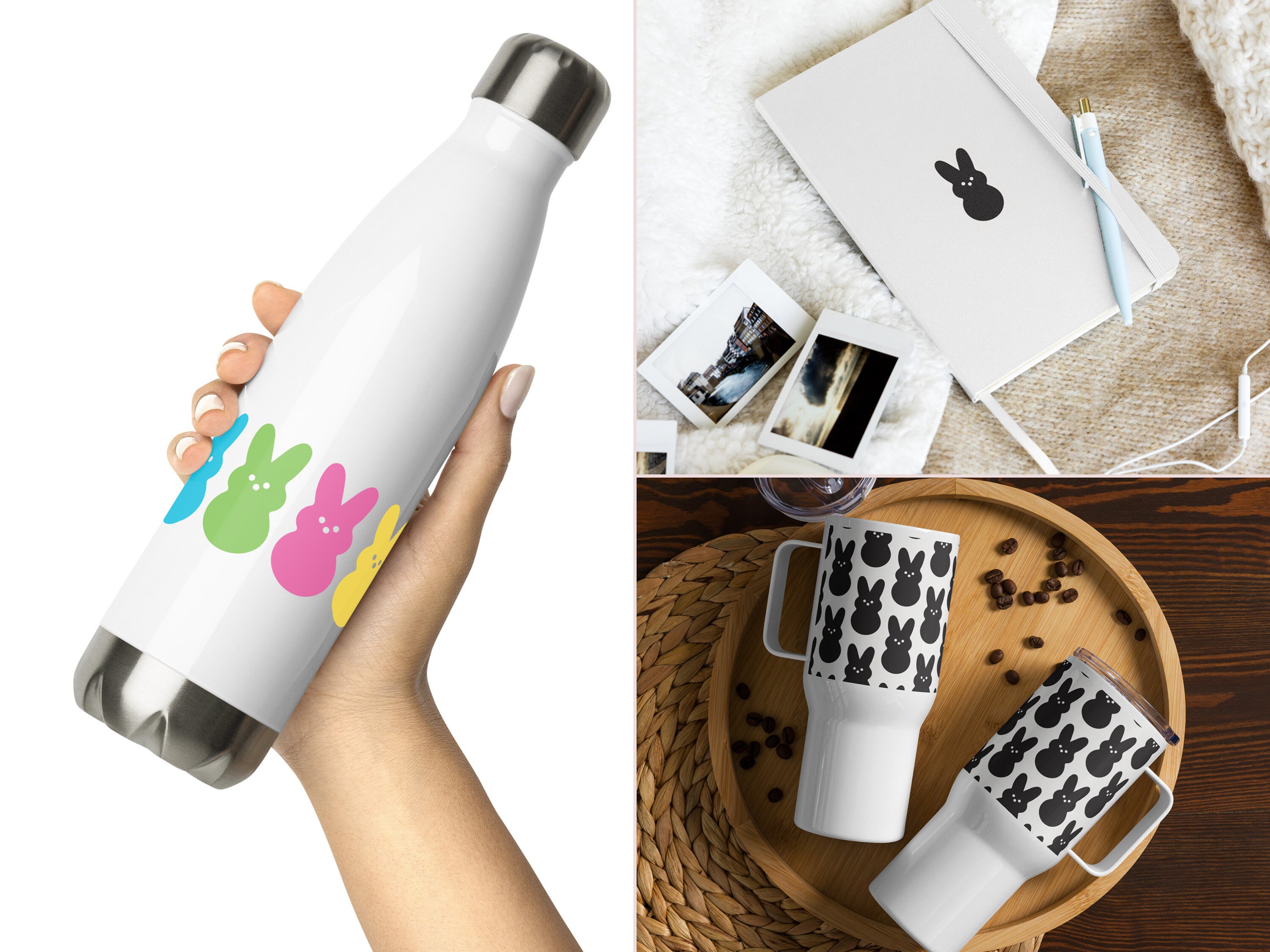 Peeps Bunny SVG Cut File, Easter Bunny Silhouette, Cricut and ...