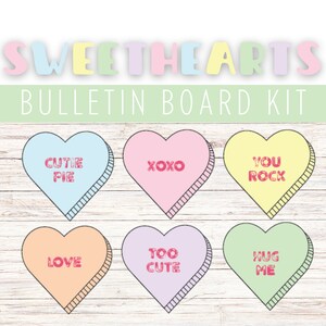 Sweetheart Candy Bulletin Board, Valentine's Day Classroom Decor ...
