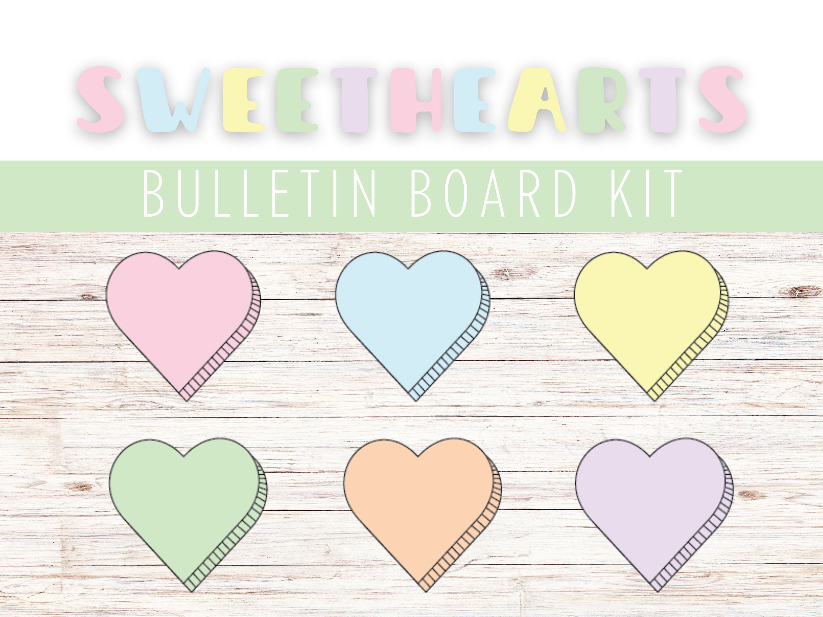 Sweetheart Candy Bulletin Board, Valentine's Day Classroom Decor ...