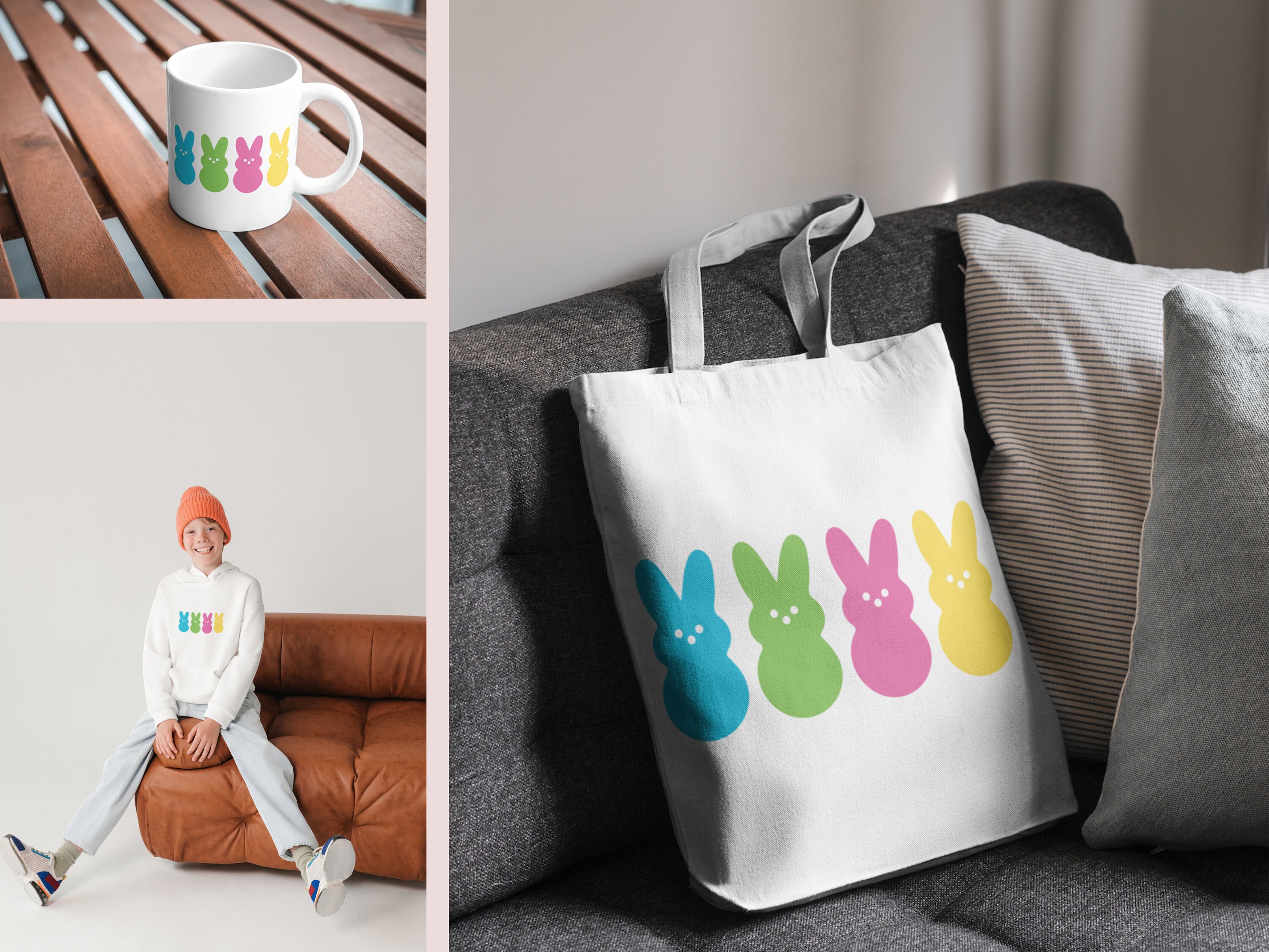 Peeps Bunny SVG Cut File, Easter Bunny Silhouette, Cricut and ...