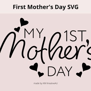 First Mother's Day SVG - Etsy