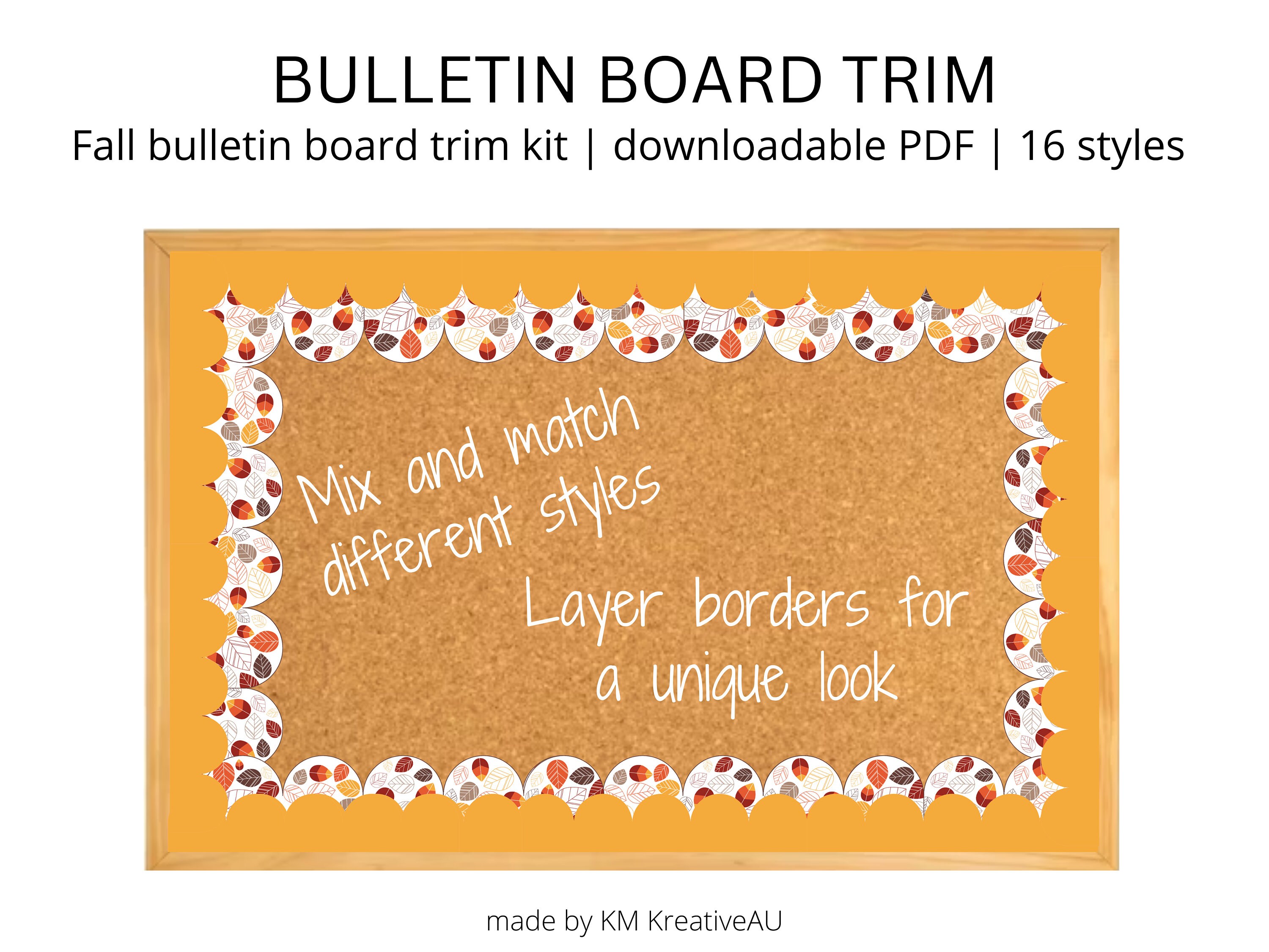 Fall-themed Classroom Bulletin Board Borders - Etsy
