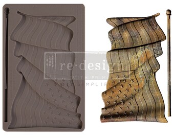 Star Spangled Banner American Flag Silicone Decor Mould Redesign With ...