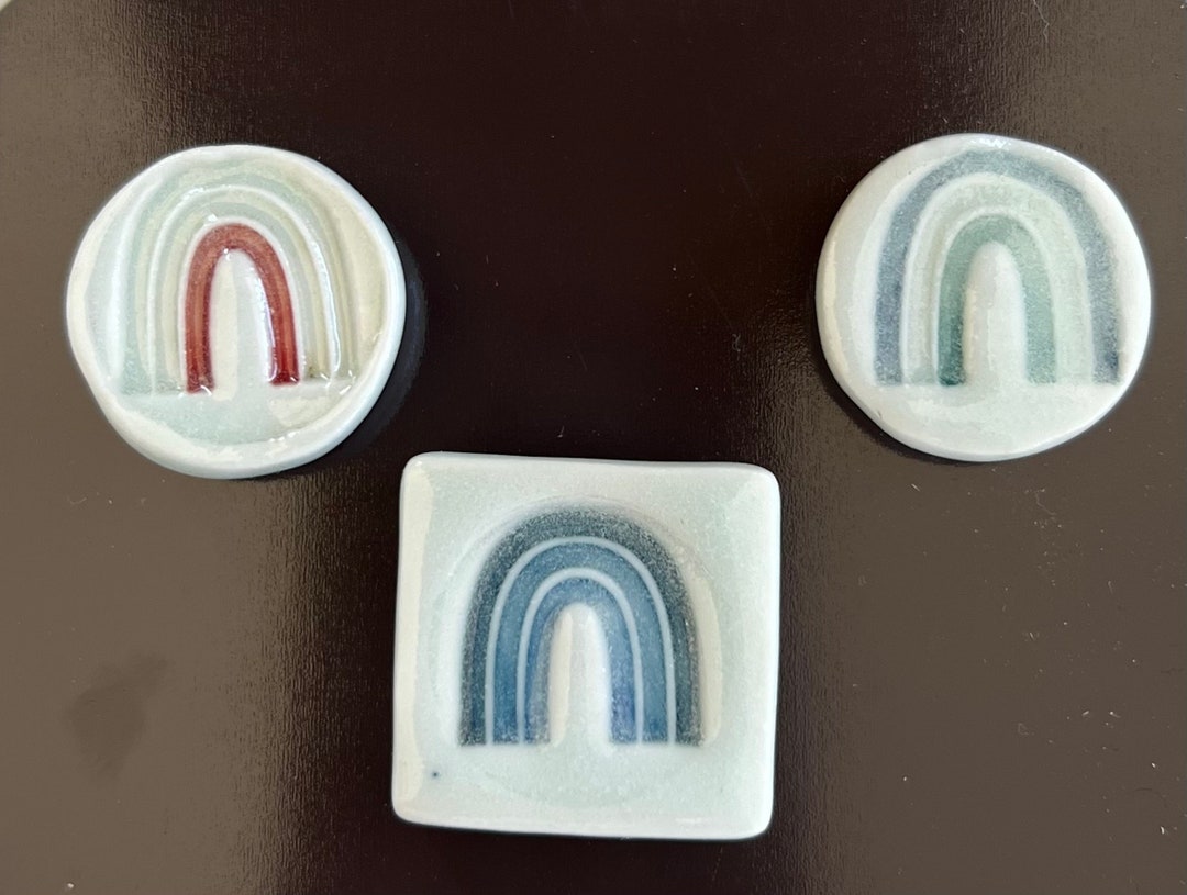 Porcelain Rainbow Magnets - Etsy