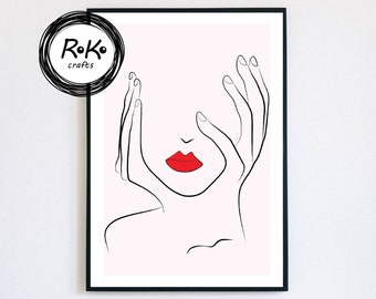 Female Line Art Female Body Drawing Pencil Drawing Print - Etsy