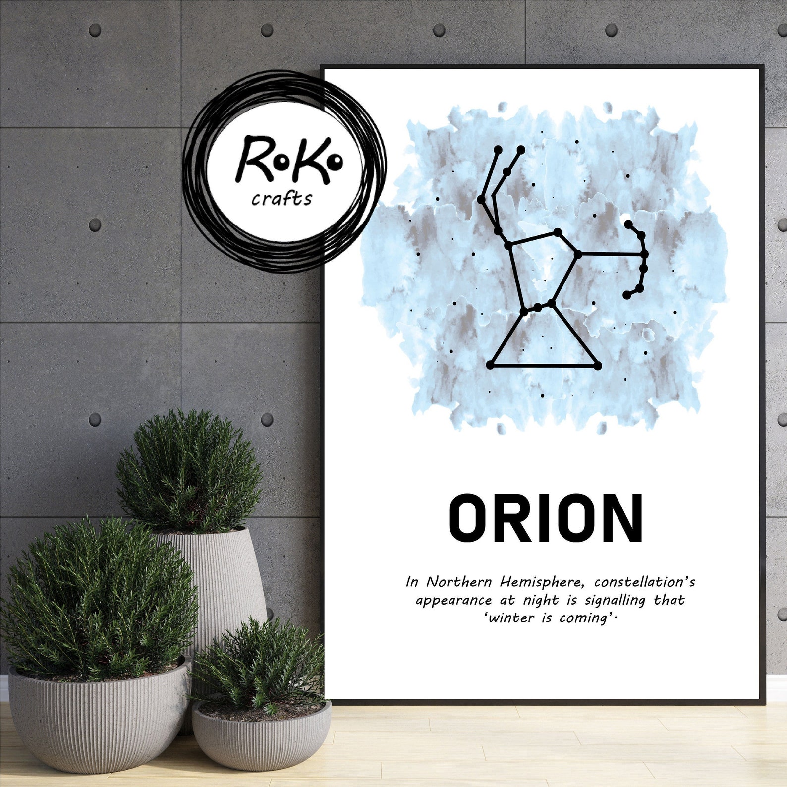 Orion Constellation Wall Art,constellation Print,astrology Wall Art ...