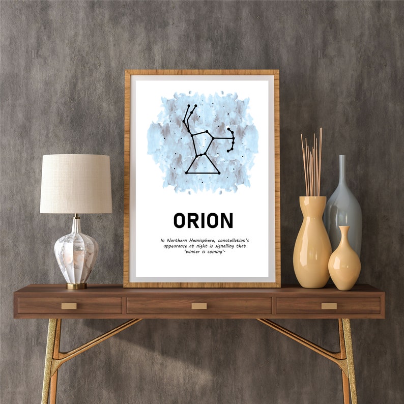 Orion Constellation Wall Art,constellation Print,astrology Wall Art ...