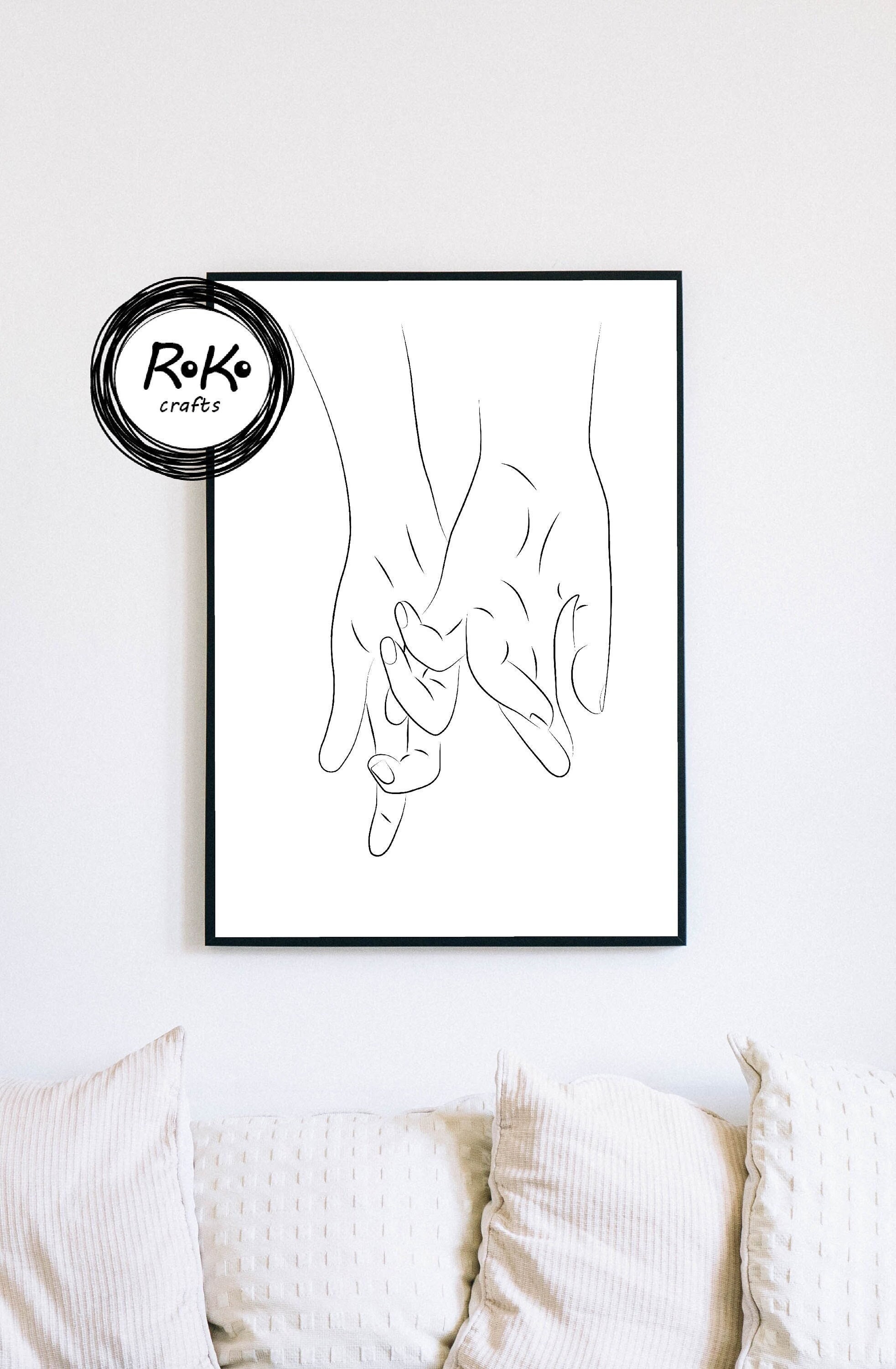 Holding Hands Drawing, Hands Line Art, Couple Line Drawing, Hand Line ...
