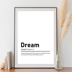 Word Definition Art, Definition Poster, Word Meaning Print, Single Word ...