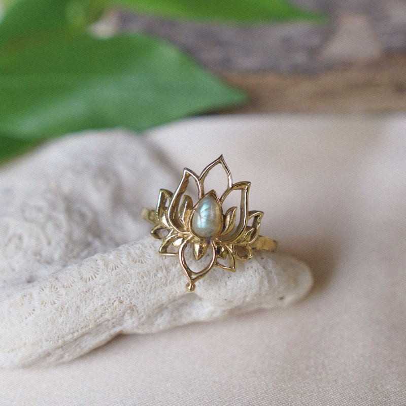Lotus Ring - Etsy