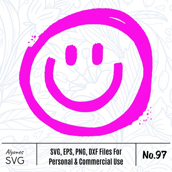 Smiley Face Card - Etsy