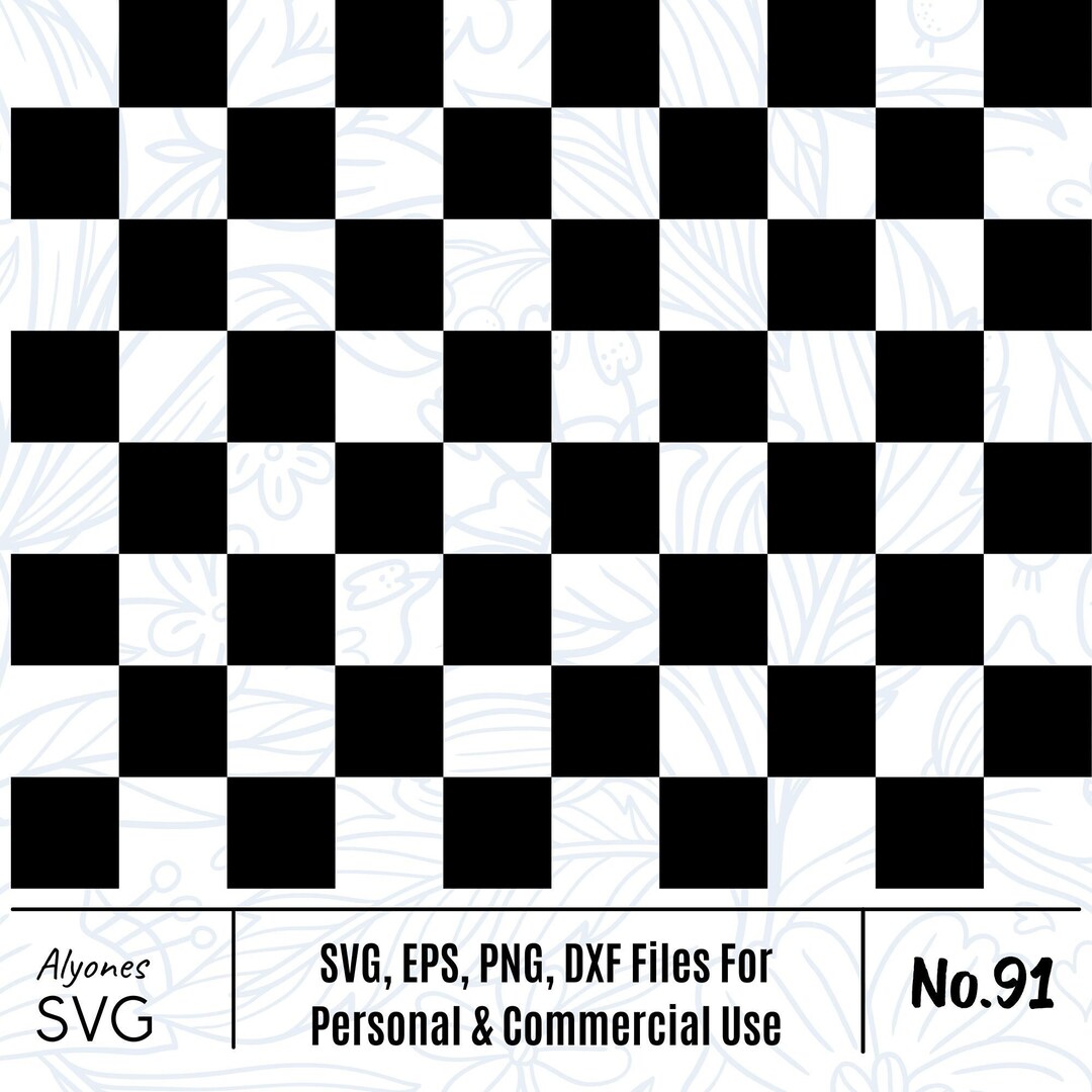 Checkerboard SVG Seamless Checkered Pattern SVG Checkers Cut Files ...