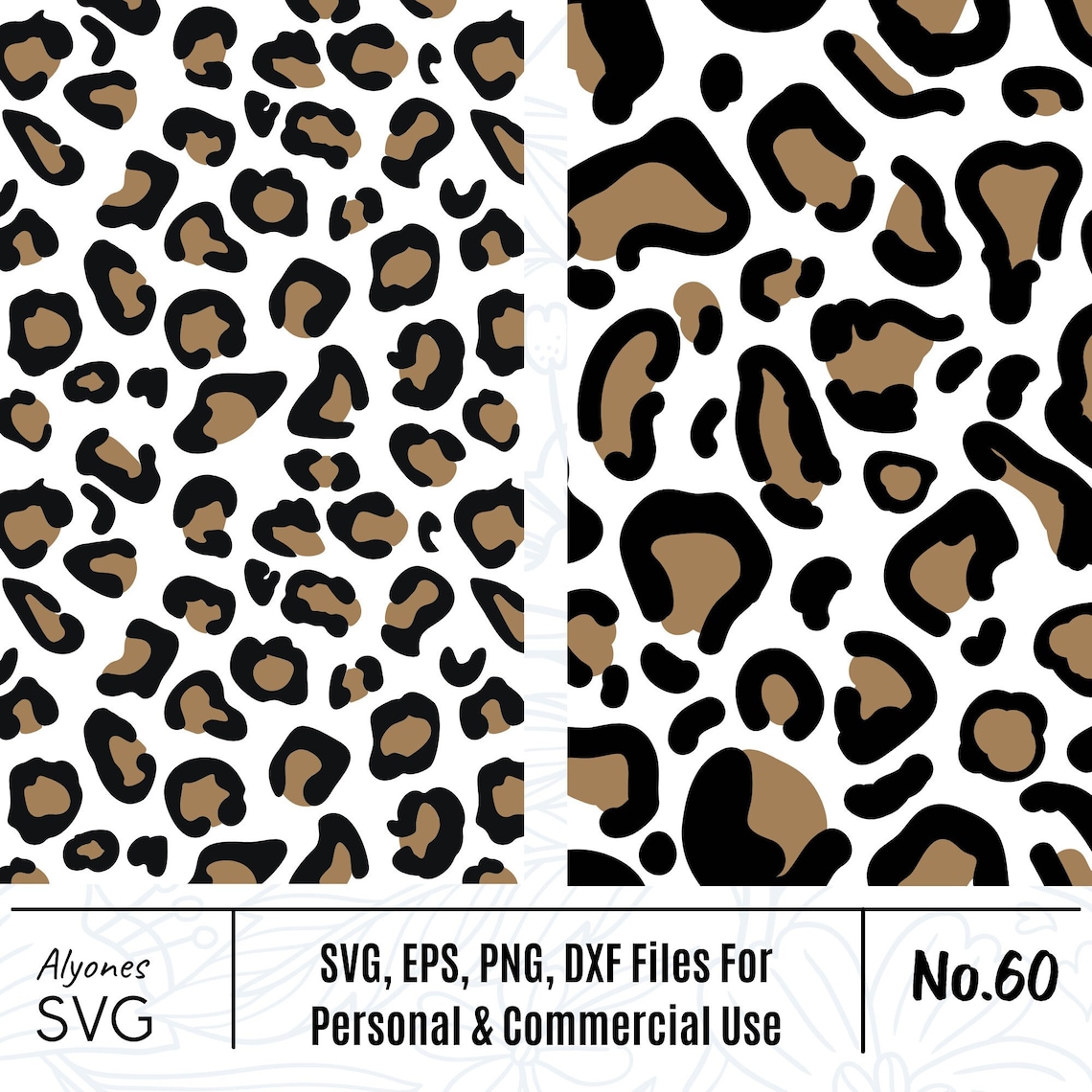 Layered Leopard Print Svgs Leopard SVG Leopard Texture Svgs - Etsy