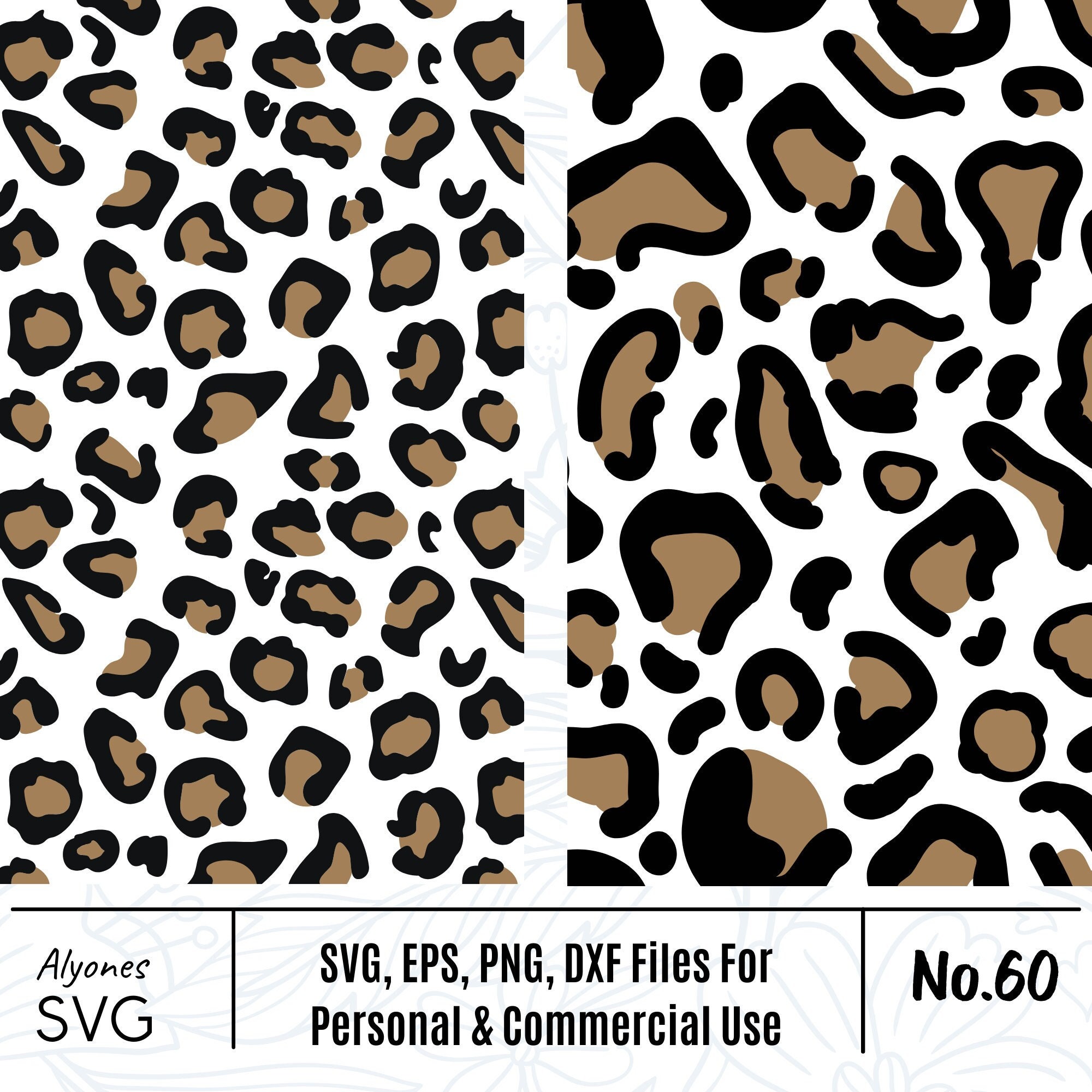 Layered Leopard Print Svgs Leopard SVG Leopard Texture Svgs - Etsy