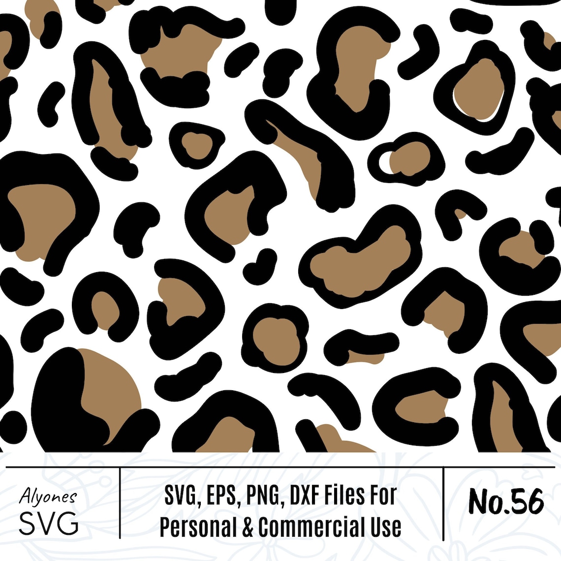 Leopard Print Pattern Svg Leopard Pattern Svg Repeating - Etsy