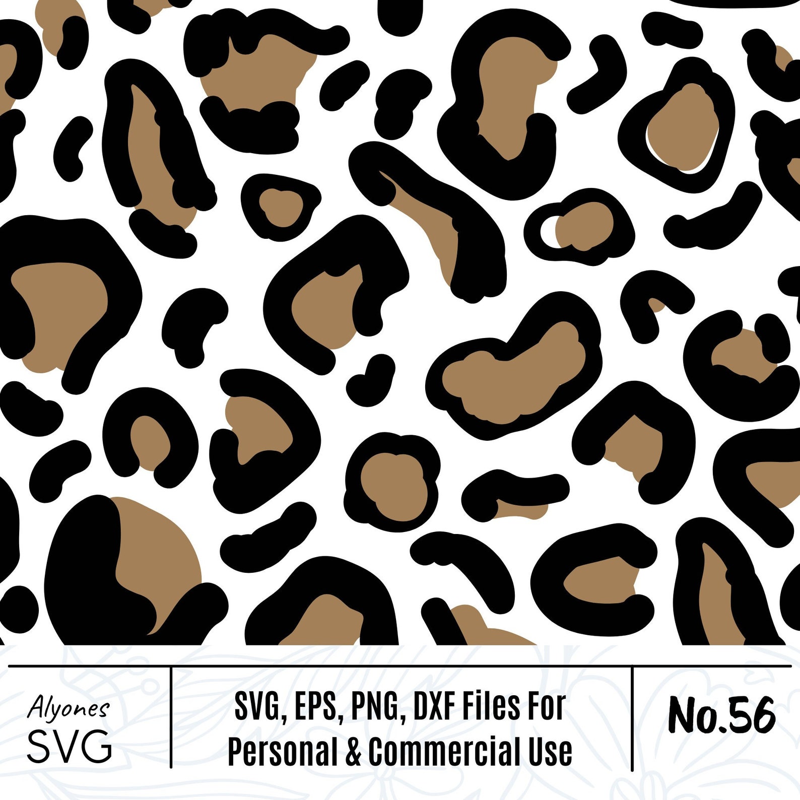 Leopard Print Pattern Svg, Leopard Pattern Svg Repeating Pattern ...