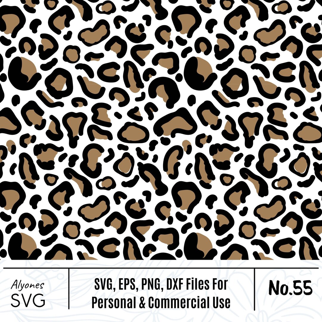 Leopard Print Pattern Svg, Leopard Pattern Svg Repeating Pattern ...