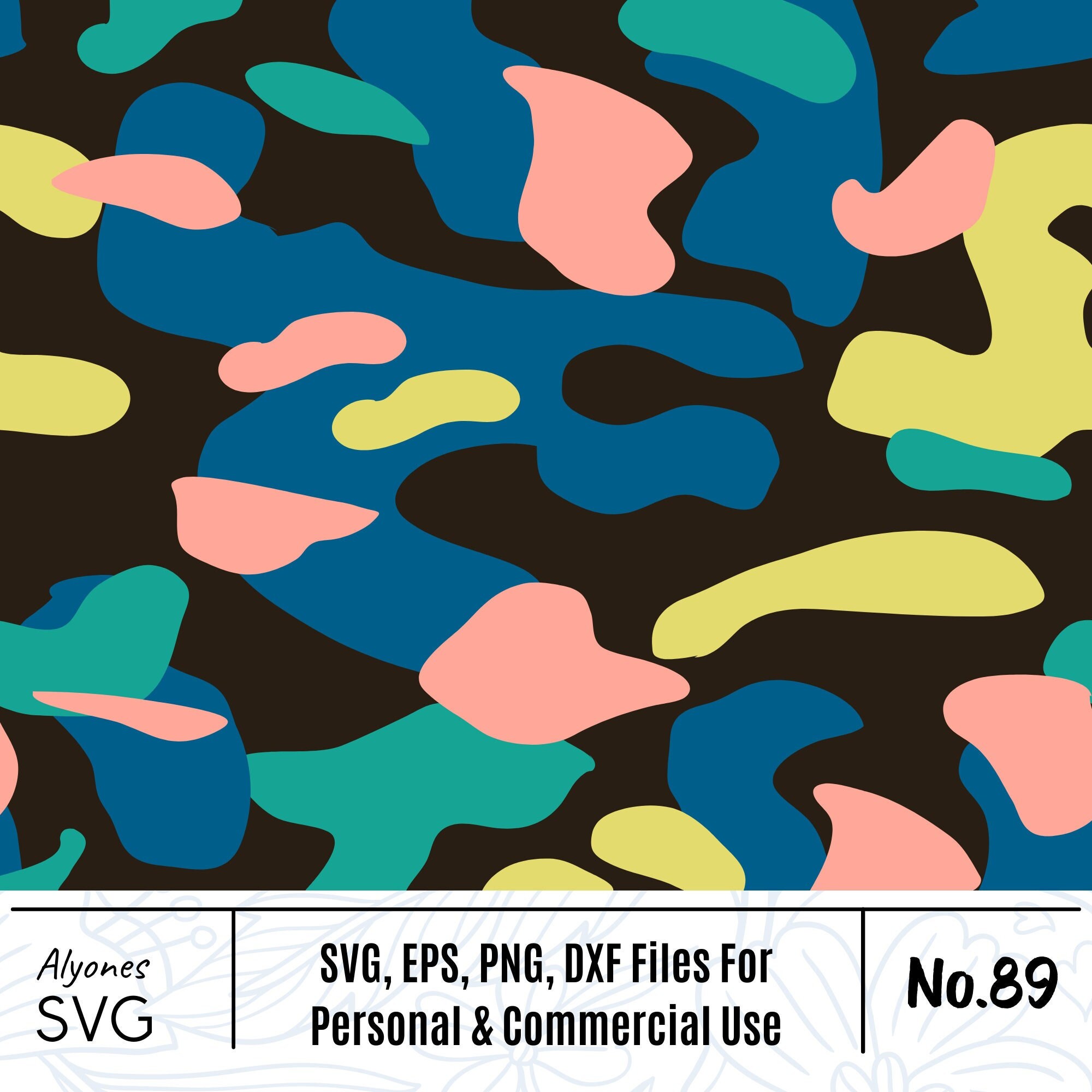 Camo Pattern SVG - Etsy
