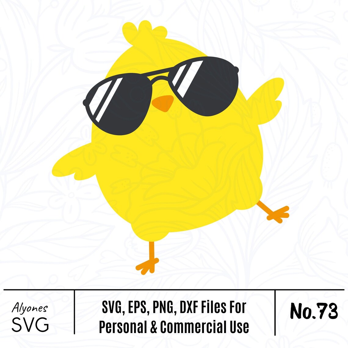 Pollito con gafas de sol SVG Pollito SVG Pollito de Pascua - Etsy México