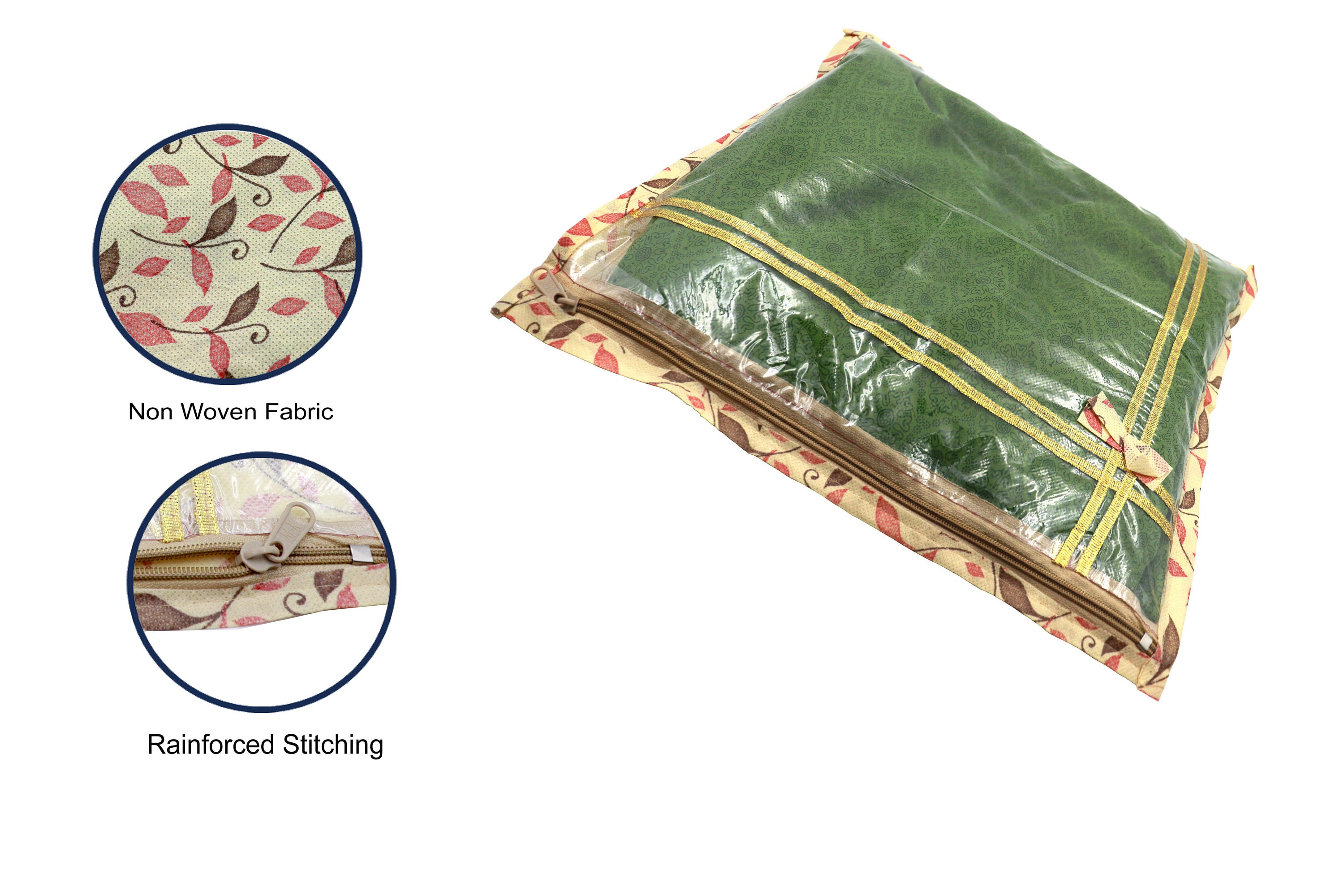 Nonwoven Fabric Saree Cover, Dress Keeping Plastic Tissue Cloth Bag ...