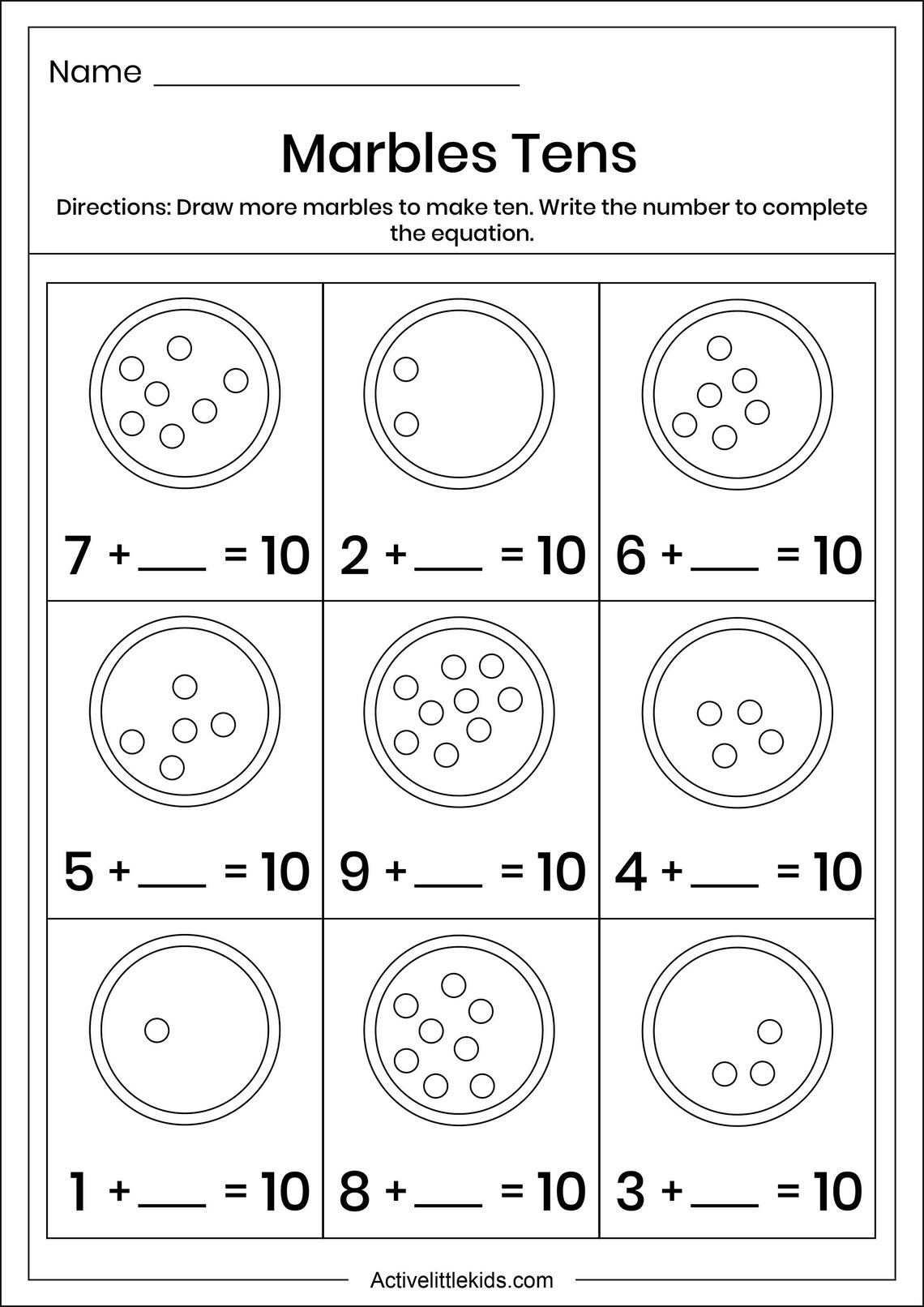 Kindergarten Math Worksheets. Addition Worksheets. Distance - Etsy