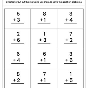Kindergarten Math Worksheets. Addition Worksheets. Distance - Etsy
