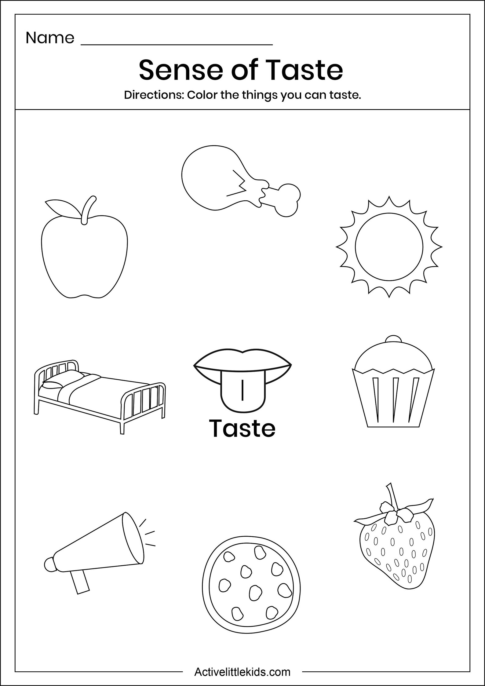 5 Senses Printable Worksheets. Distance Learning. - Etsy
